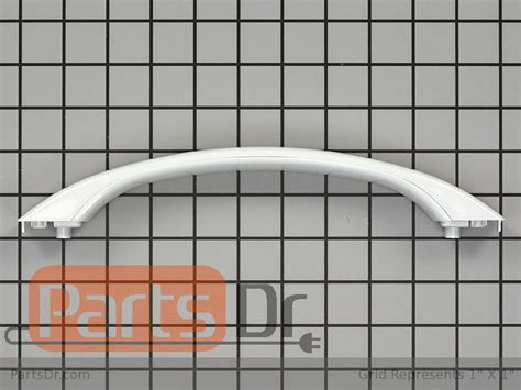 WB15X10023 GE Microwave Door Handle White Parts Dr