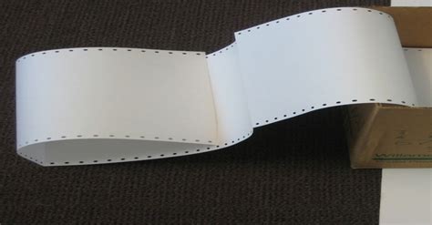 Perforated Continuous Printer Paper Nostalgia