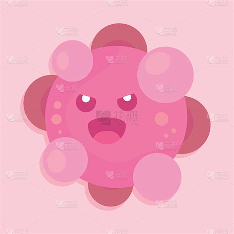 快乐的病毒卡通