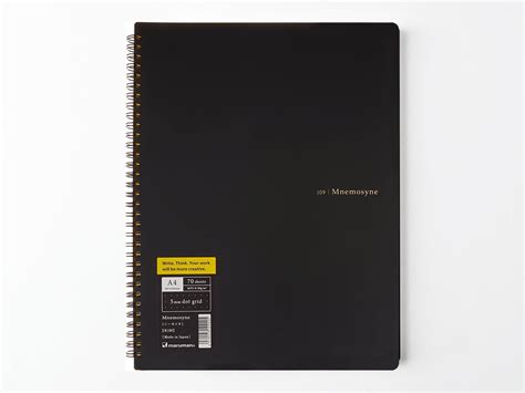 Maruman Mnemosyne Notebook A4 Dotted Galen Leather