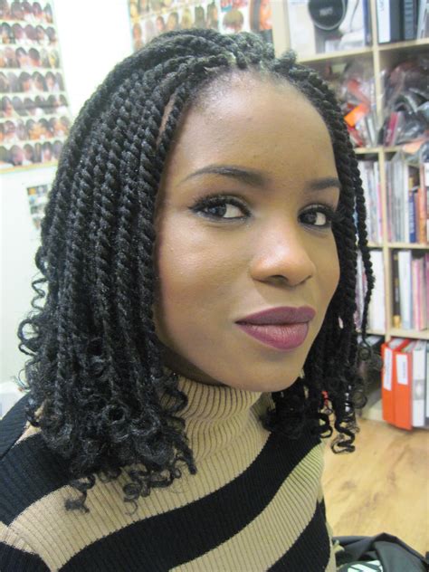 My Short Natural Afro Hair Client Kinky Twists Hairstyles Kinky Twists Braids Braids For