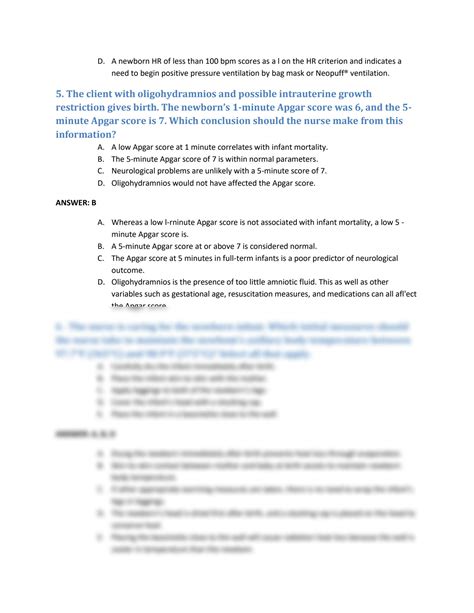 SOLUTION Nclex Rn 2022 2023neonatal And High Risk Neonatal Management