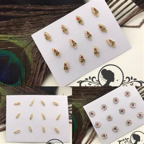 Gold Plated Nose Pin Mukutti Screw Type Shopee Malaysia