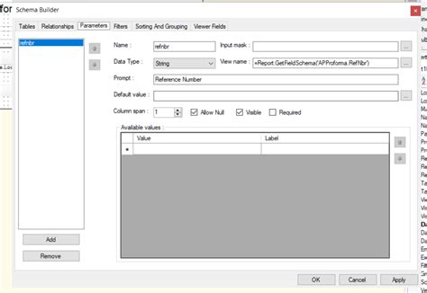 How To Pass Parameters To A New Custom Report And Run The Report Community