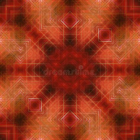 Abstract Orange Geometric Background Dynamic Shapes Composition Stock Illustration