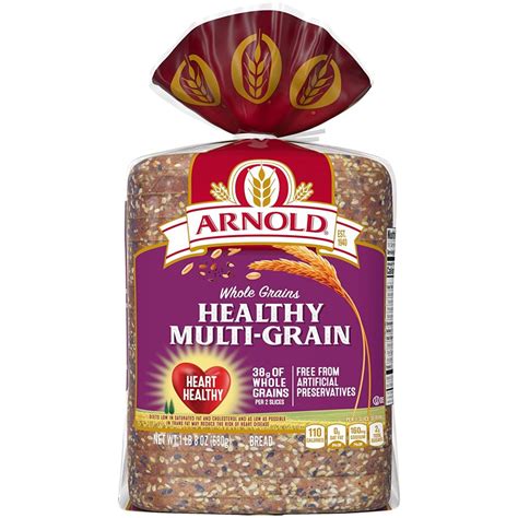 Arnold Whole Grains Bread Healthy Multi Grain 24oz Pkg Garden Grocer