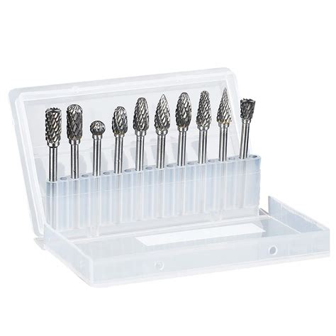 Rotary Burr Set 10pcs Tungsten Carbide Rotary Burrs Set Double