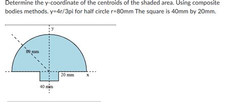 Solved Determine The Y Coordinate Of The Centroids Of The Chegg