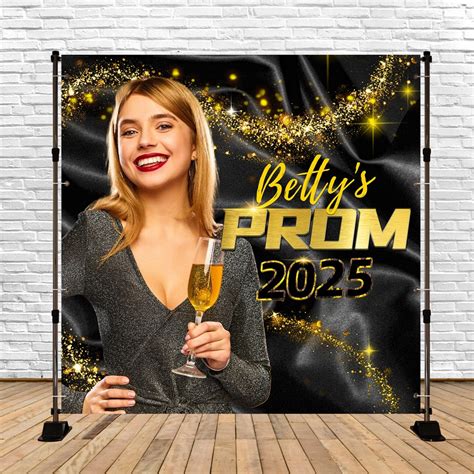 Prom Night Backdrop Luxe Night Personalised Party Graduation Backdrop