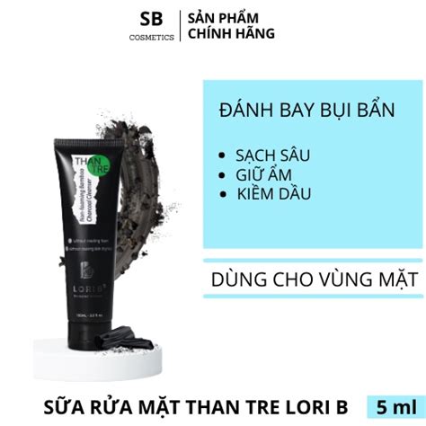 Sữa Rửa Mặt Than Tra Lori B 5ml Shopee Việt Nam
