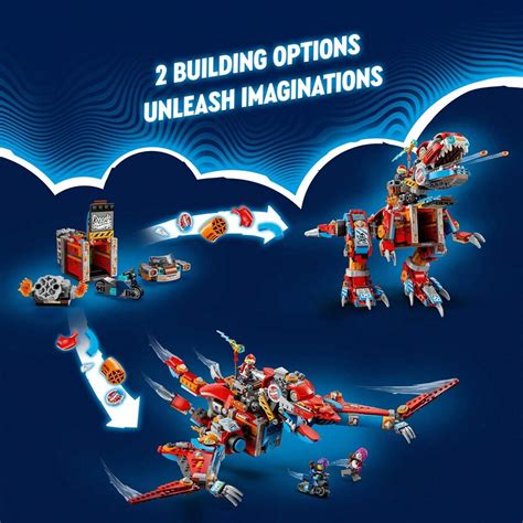 Lego Dreamzzz Coopers Robot Dinosaur C Rex Rebuildable Dinosaur Toy