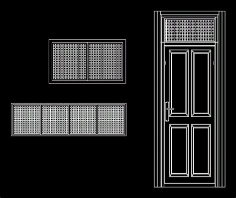 Detalhe Da Porta No AutoCAD Biblioteca CAD