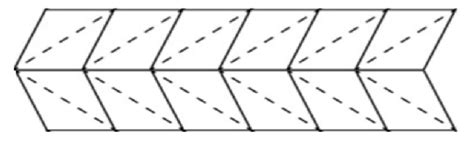 Folding Pattern Proposed For The Kresling Origami Insert Portion Of The