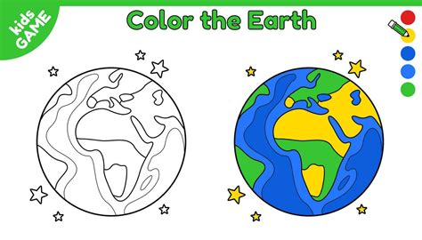 Earth Coloring Pages For Preschoolers A Cute And Funny Coloring Page