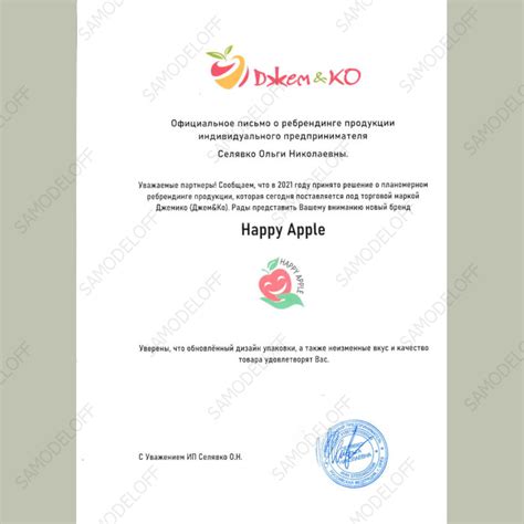 Сок концентрат «Яблочный», 5 кг (Happy Apple) | Купить в SAMODELOFF.ru