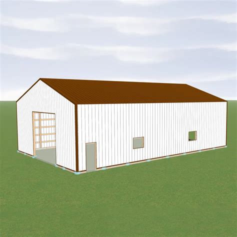42 X 64 Pole Barn Kit Concrete Pier System