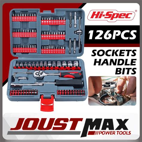 Clearance 💥hi Spec 126pc Ratchet Socket Wrench Screwdriver Bit Set