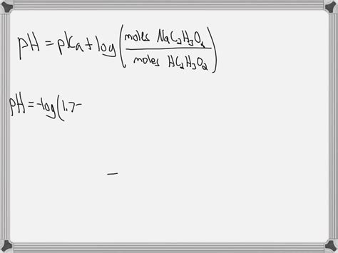 Solved Calculate The Ph Of A Solution Prepared By Dissolving 1 90 G Of Sodium Acetate Ch3coona