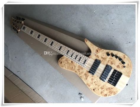 Custom 6 String Neck Thru Body Electric Short Neck Bass Guitar With
