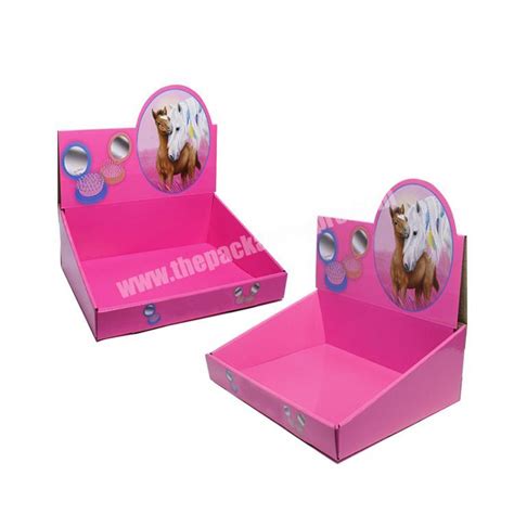 Collapsable Corrugated Box Paperboard Retail Displays Counter Display