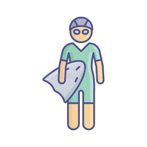 Surfing Board Fill Vector Icon Which Can Easily Modify Or Edit Stock Vector Illustration Of