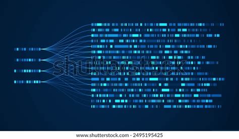 Big Data Visualization Social Network Financial Stock Vector Royalty Free 2495195425