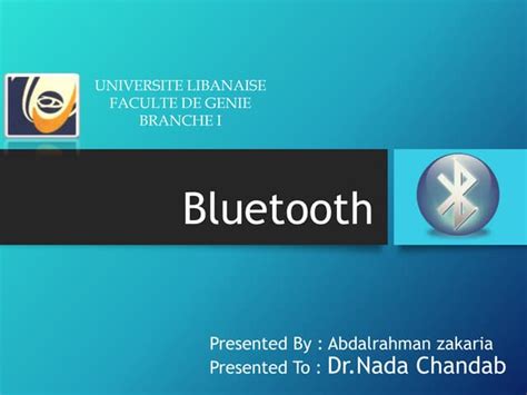 bluetooth pptx