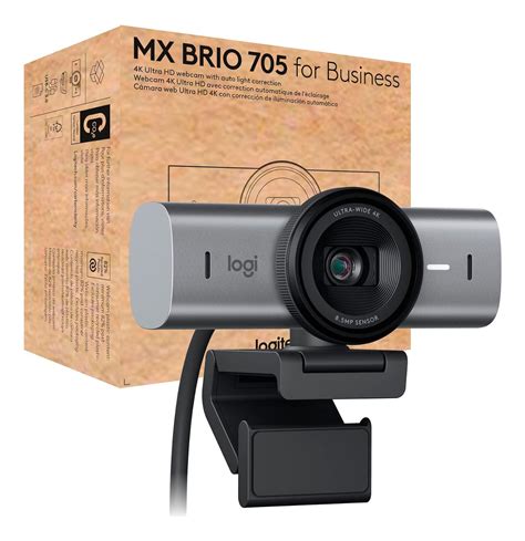 Camara Web Logitech Mx Brio 705 Empresarial 4k 60fps Usb C Megasoft