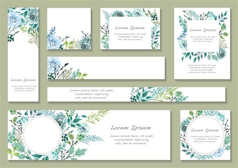 Premium Vector Watercolor Botanical Arch Border Vector