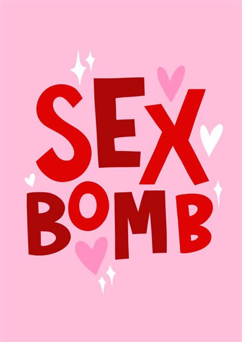 Cheeky Anniversary Card Typography Sex Bomb Thortful