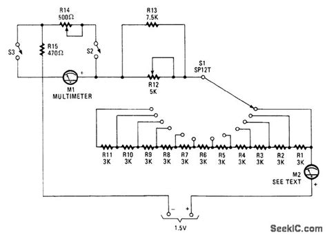 Meter Tester Measuring And Test Circuit Circuit Diagram