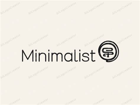 문자 로고 제작기 미니멀리스트 디자인 우아한 선 Ailogocreator
