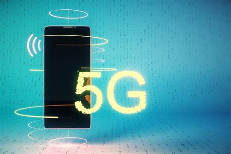 Premium Photo Cellphone With Creative 5g Interface Internet And