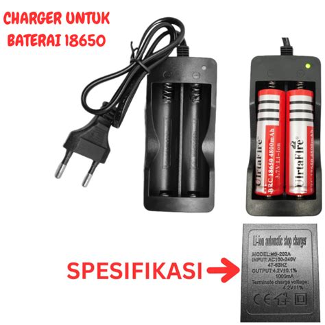 Charger Baterai 18650 Cas Batrai Isi Ulang Charger Desktop Baterai