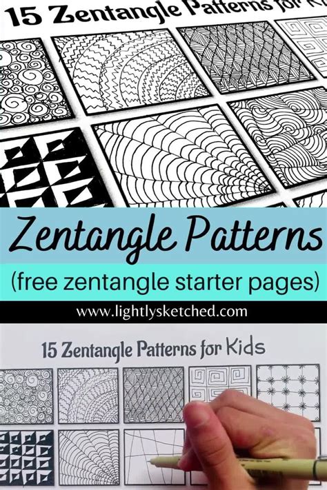 Beginner Zentangle Patterns Part 2 Artofit