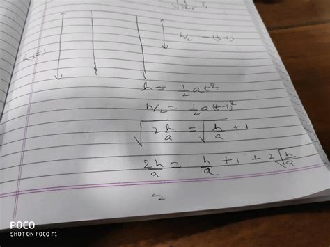 A Freely Falling Particle Falling From A Tower Of Height H Covers A