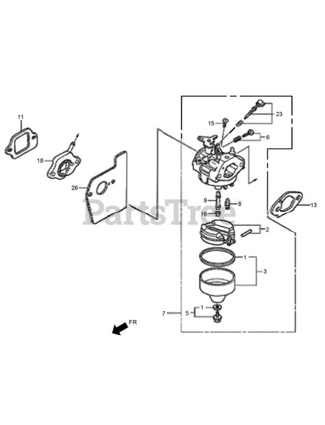 Toro 02611 Toro Hoverpro 550 Walk Behind Mower Sn 408000000 999999999 Carburetor Assembly