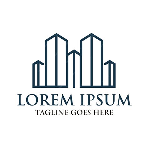 집 아파트 로고 디자인 프리미엄 벡터