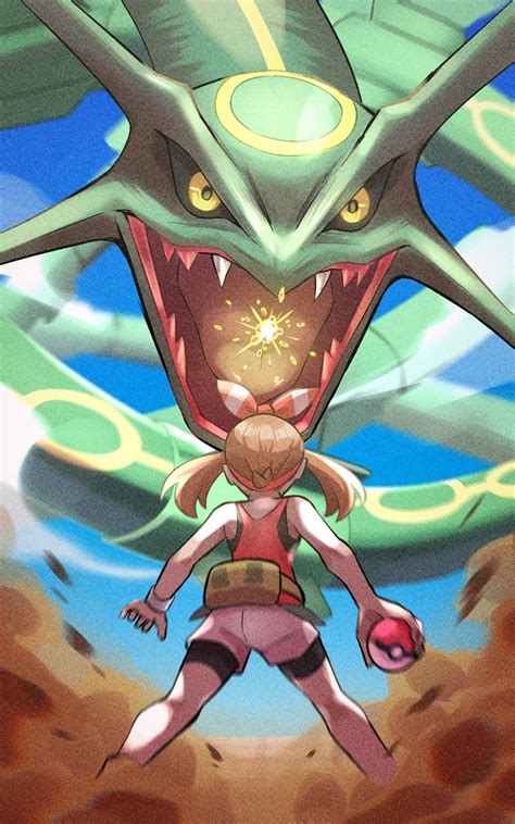 May And Rayquaza Pokemon And More Drawn By Inana Umi Danbooru