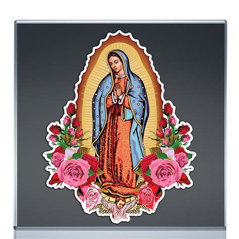 Virgin Mary Virgen De Guadalupe Sticker Decal Calcomania Virgen Maria Virgen De Guadalupe Etsy