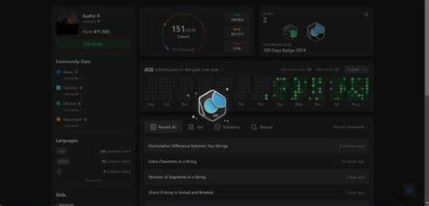 Completed 100 Days Of Problem Solving On Leetcode Sudhir Rakkiappan