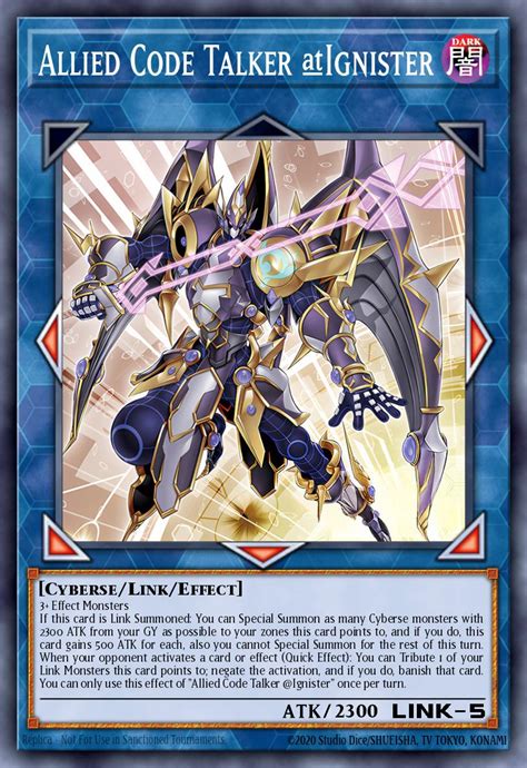 Allied Code Talker Ignister Yu Gi Oh Card Database Ygoprodeck