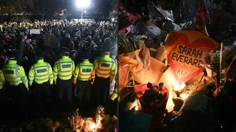Hundreds Gather In London For Sarah Everard Vigil Despite Police Ban