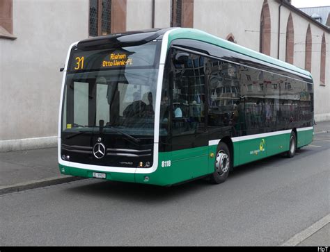 Bvb Mercedes E Citaro Nr8118 Bs 99618 Unterwegs In Basel Am 1903
