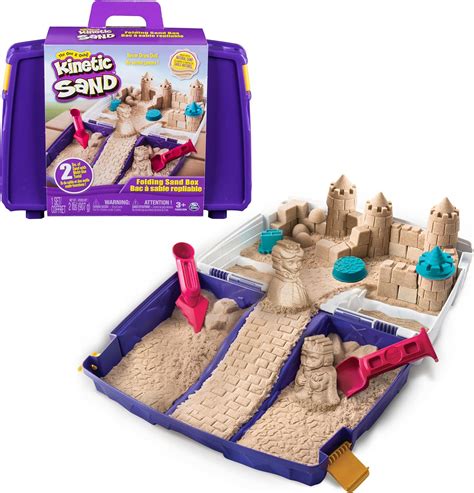 Brandclub Kinetic Sand Folding Sand Box With 2lbs Play Sand 7 Molds