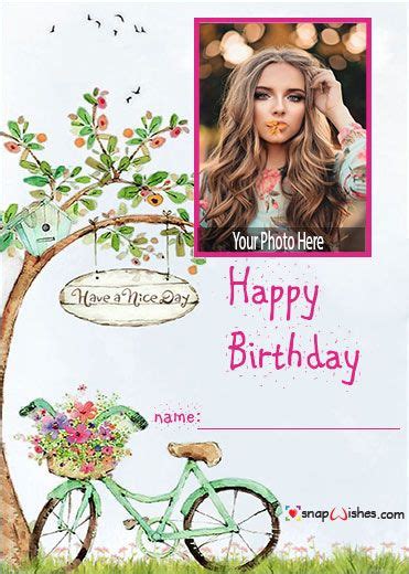 Free Online Birthday Card Maker With Photo Editing Birthday Cake With