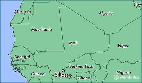 Where Is Sikasso Mali Sikasso Sikasso Map