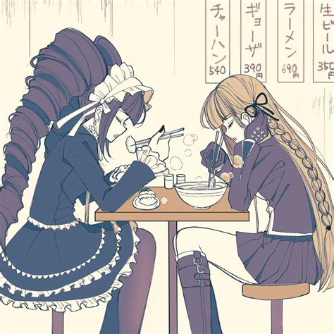 Kirigiri Kyoko And Celestia Ludenberg Danganronpa And 1 More Drawn By