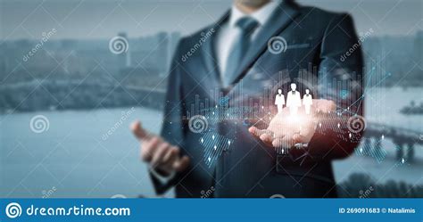Human Resources In The Network Across The World Stock Image Image Of