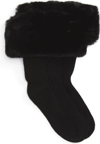Ugg® Rain Boot Socks With Faux Fur Cuff Nordstrom